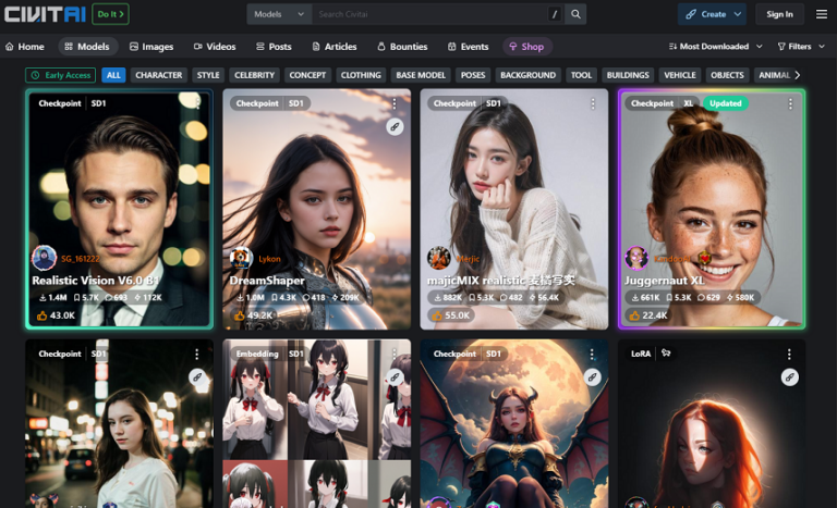 【StableDiffusion】モデルをダウンロード／ライセンス／Civitai - のぷろぐ